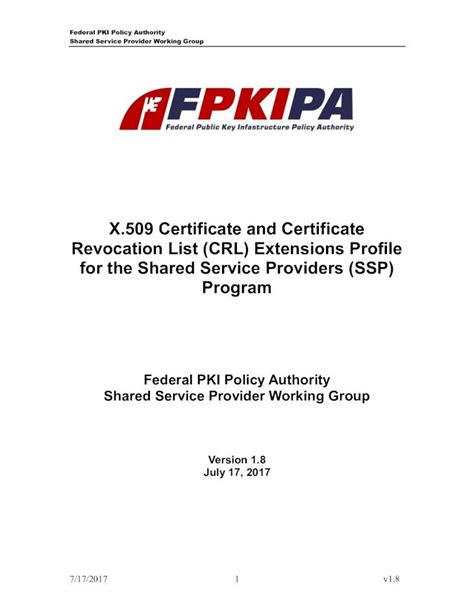 pdf x 509 certificate and certificate revocation list crl €¦ · x
