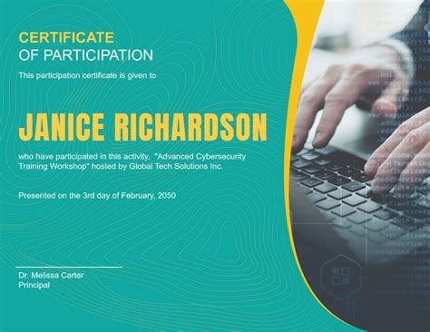 Free Hackathon Participation Certificate Template To Edit Online