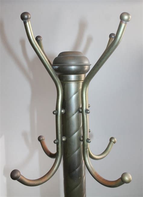 Brass Hat And Coat Tree At 1stdibs Antique Brass Coat Tree Hat Trees For Sale Brass Coat Rack