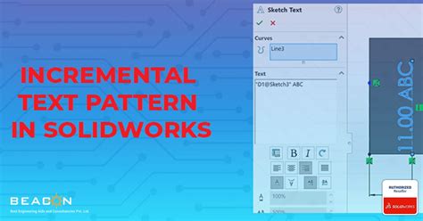 how to create incremental text pattern in solidworks complete guide