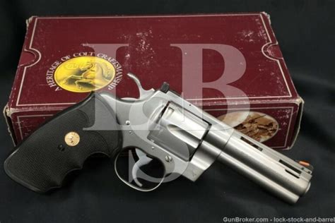 Colt Python Model I3040 Stainless 4″ Mag Na Port 357 Magnum Revolver