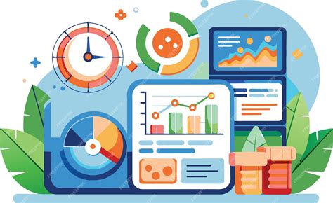 Premium Vector Flat Illustration Of A Dashboard Vector Illustration