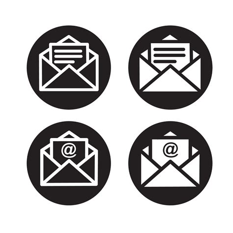 Outline Email Icon Isolated On Grey Background Open Envelope Pictogram