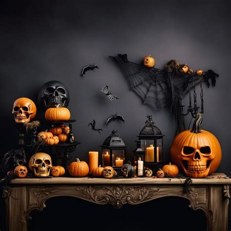 Premium Ai Image Mysterious Pumpkin Patch At Night