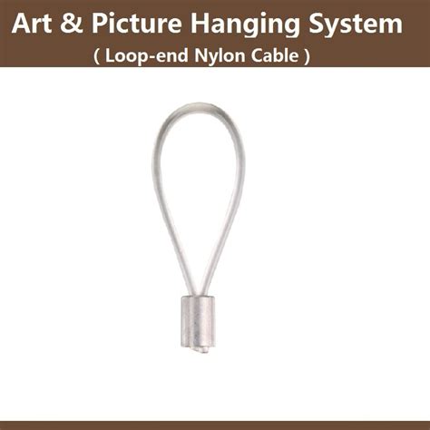 Free Shipping Loop End Transparent Nylon Cable 120cm Picture Hanging Systems Picture Hook Photo