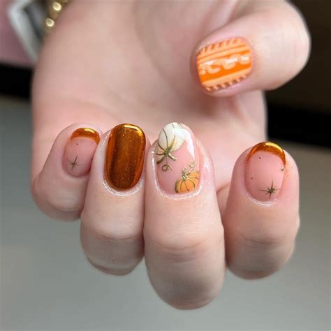 28 Stunning Fall Round Nails Designs For 2024 That Will Elevate Your