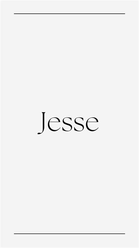 Name Idea Jesse