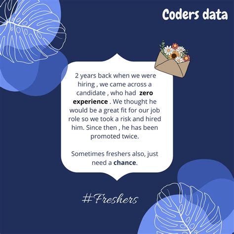 Coders Data On Linkedin Freshershiring