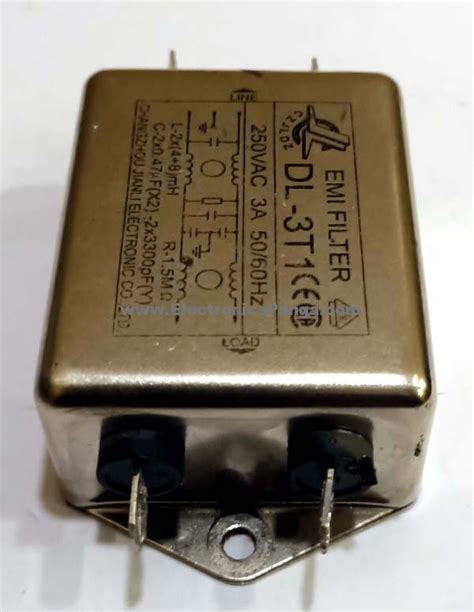 emi filter dl 3t1 250v 3a 50 60hz noise filter f08 star international
