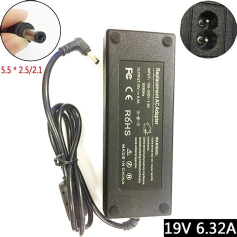 19v 6 32a 5 5 2 5 2 1mm adapter for ba 301 inoge grandado