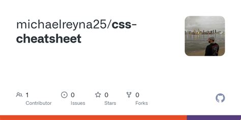 Github Michaelreyna Css Cheatsheet