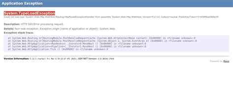 C Getting A System TypeLoadException When Trying To Access A Controller Method In ASP NET