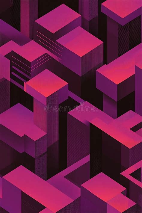 Abstract Cube Patterns For Tech Startup Flyers Stock Illustration