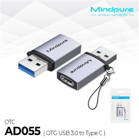 Jual Konektor Otg Adapter Usb To Type C Mindpure Ad Usb To Usb C Shopee Indonesia