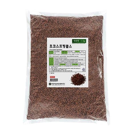 베이킹트리네오 이든 초콜릿 스프링클1kg 초콜렛 스프링클스 케이크 데코 토핑 제과 제빵 재료