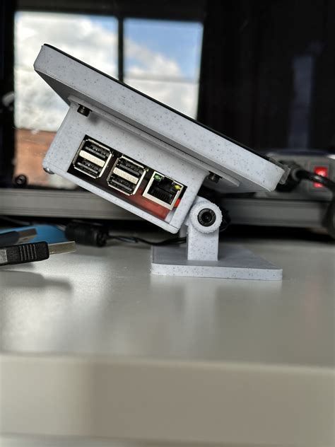 Raspberry Pi 7 Inch Touchscreen Case With Rotating Stand Por 5istanley Descargar Modelo Stl