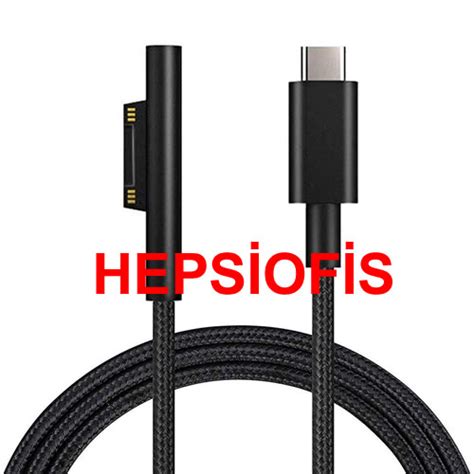 Hp Surface Pro 6 Usb Kablo Şarj Kablosu Usb C Gjob Ekran Filtresi Türkiye Tescilli Markası