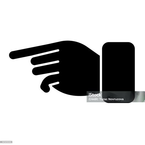 index pointer solid icon judgment forefinger hand with pointing main