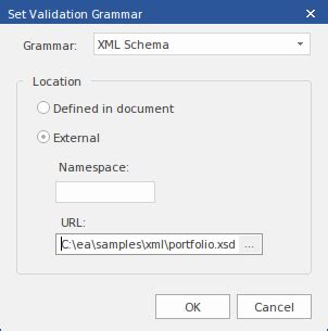 XML Validation Enterprise Architect User Guide