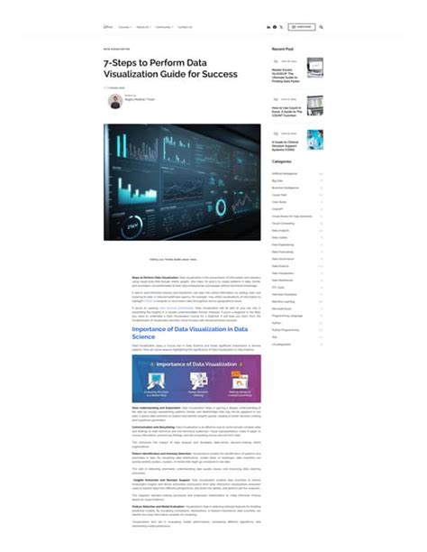 7 steps to perform data visualization pickl ai