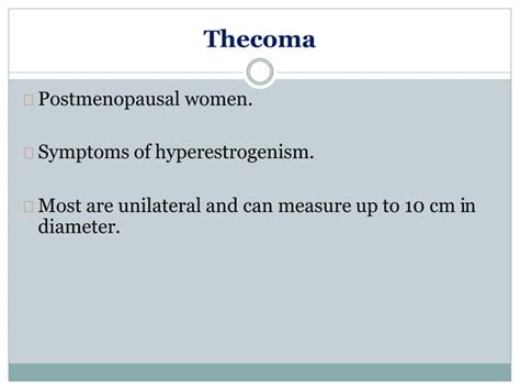 Sex Cord Stromal Tumors Pathology Pptx Reproductive Health