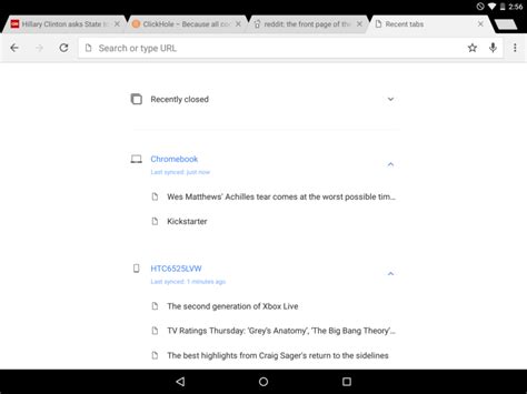 How To Sync Chrome Tabs Across Your Phone Tablet And Computer Talk Android