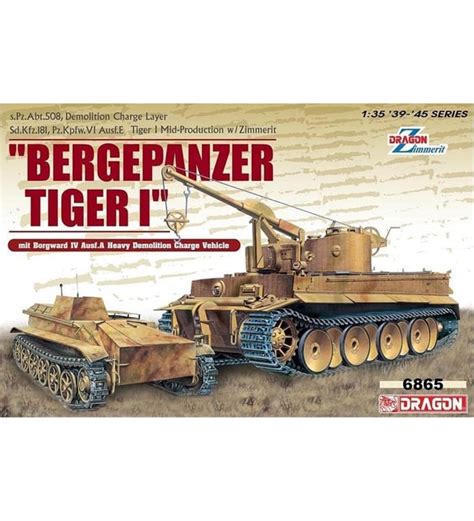 Dragon 6865 135 Ölçek Bergepanzer Tiger I With Borgward Iv Tankı