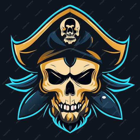 Premium Vector Pirate Skull Vector Icon Flat Design For Bold Apparel