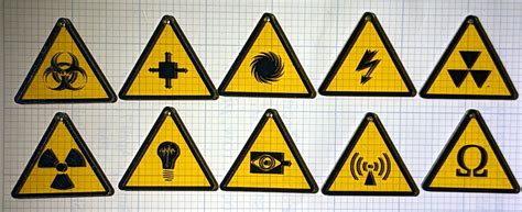 Danger Zone Earrings More Scp Warning Labels The Smell Of Molten Projects In The Morning