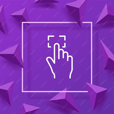 Premium Vector Fingerprint Scanning Line Icon Hand Index Finger Scan Scanner Privacy Private