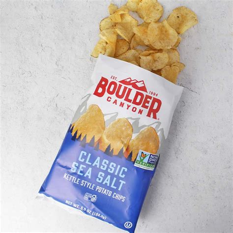 Boulder Canyon Classic Sea Salt Kettle Style Potato Chips Farm Fresh