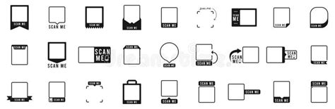 frames for qr codes template of frames for qr code with text scan me