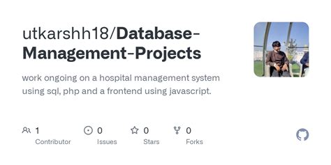 Github Utkarshh18database Management Projects Work Ongoing On A