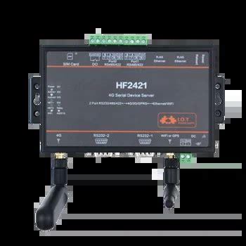 Hf2421 4g Gnss Serial Device Server Rs232 Rs485 Rs422 To Ethernet 3g Gprs Network Converter Gps