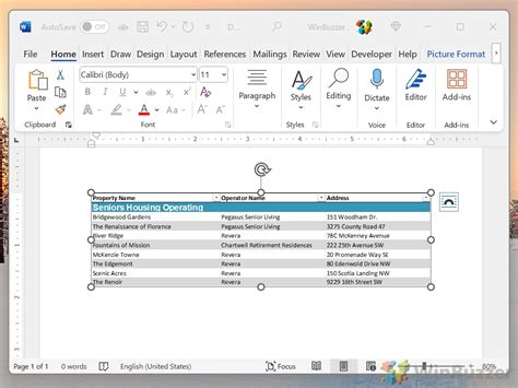 How To Insert An Excel Table Into Word Documents Winbuzzer