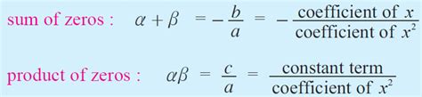 Relation Between Coefficients And Roots Of Quadratic Equations HubPages
