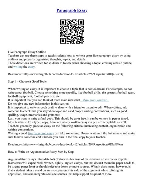 Ppt 5 Paragraph Essay Outline Format Powerpoint Presentation Free