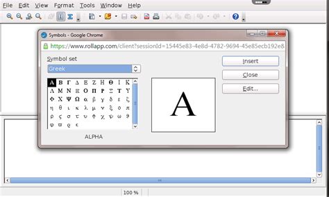 Openoffice Math Online Free Equation Editor App In The Cloud Rollapp