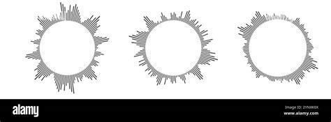 Radial Sound Wave Curve Stock Vector Images Alamy