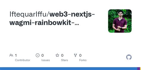 github iftequariffu web3 nextjs wagmi rainbowkit shadcn starter template