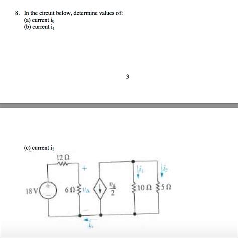 Solved In The Circuit Below Determine Values Of A Chegg