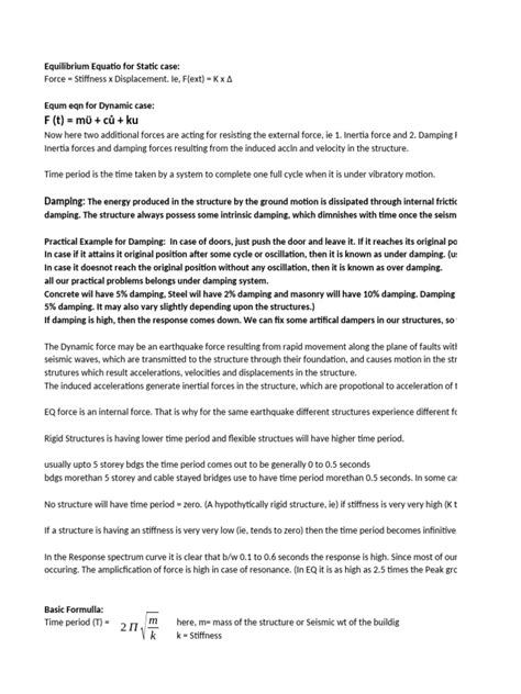 Basics Of Seismic Design Pdf