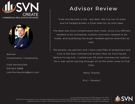 Svn Create On Linkedin Svn Svncreate Cre Commercialrealestate Review Clientreview