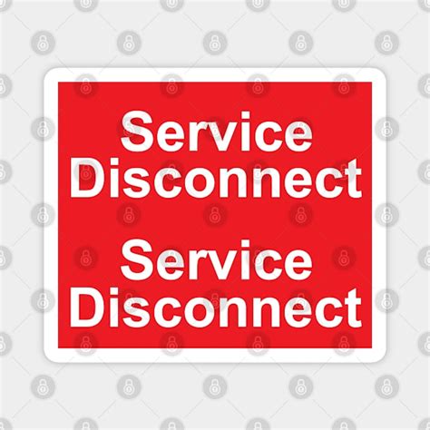 Electric Service Disconnect Sticker Service Disconnect Sticker Magnet TeePublic