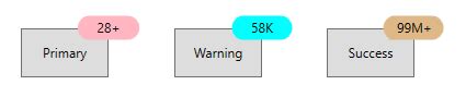 WPF Badge Control Syncfusion
