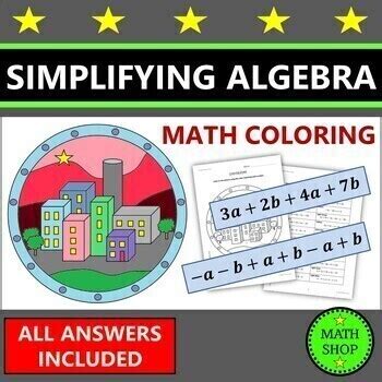 Combining Like Terms Simplifying Algebraic Expressions Th Grade Algebra