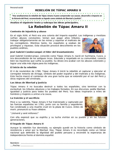 Rebelión De Túpac Amaru Ii Pdf
