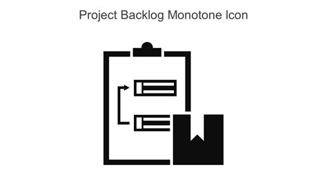 Project Backlog Monotone Icon In Powerpoint Pptx Png And Editable Eps Format Ppt Example