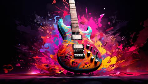 Nirvana Guitar Colorful By Fionaloveart On Deviantart