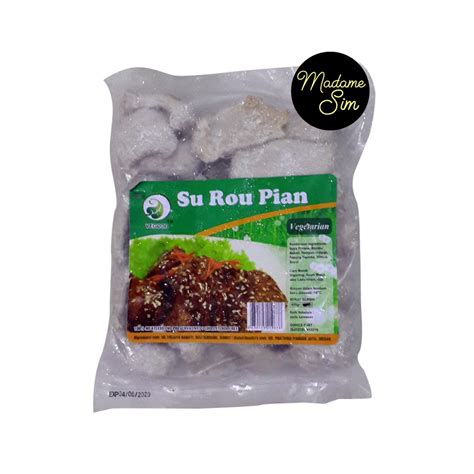 Jual Su Rou Pian Daging Pipih Vegetarian 450 Gr Shopee Indonesia